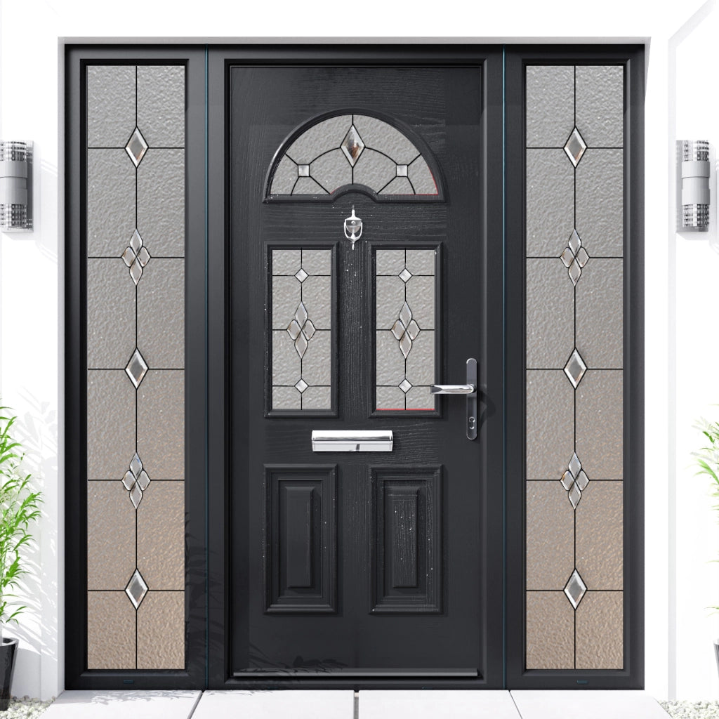 Anthracite Grey Sunbeam 2 Custom Made External Door – Emerald Doors