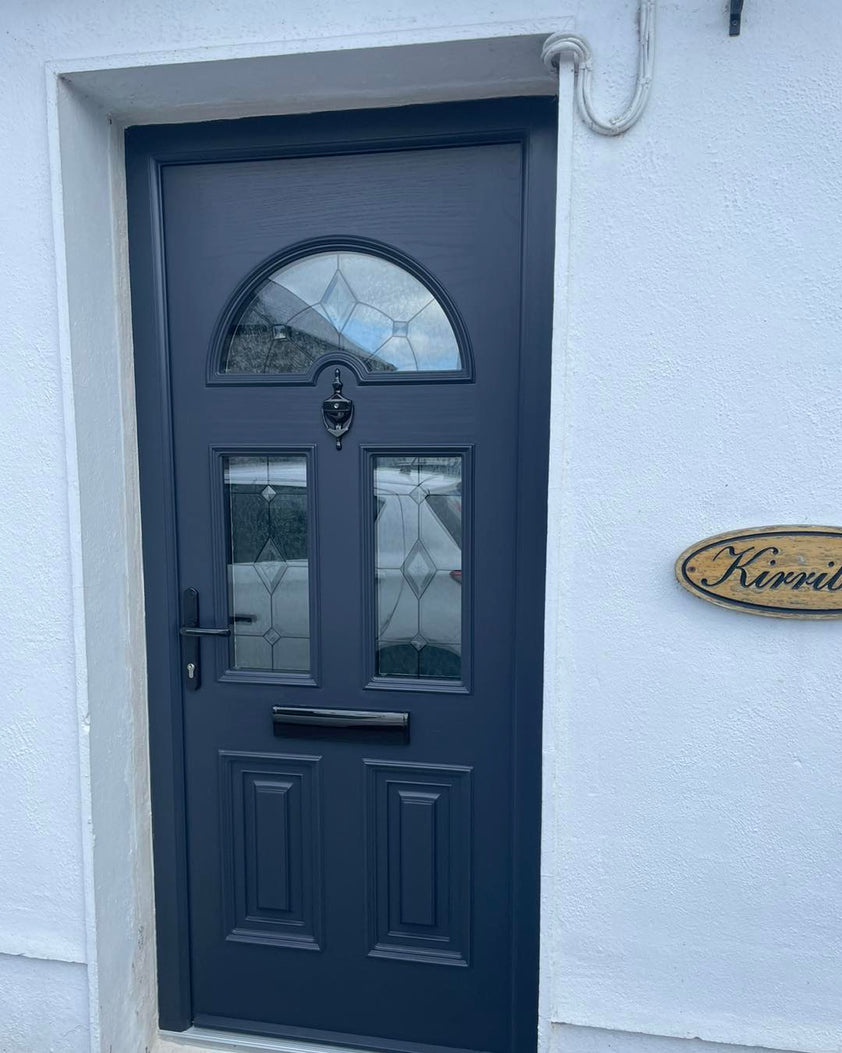 Anthracite Grey Sunbeam 2 Custom Made External Door – Emerald Doors