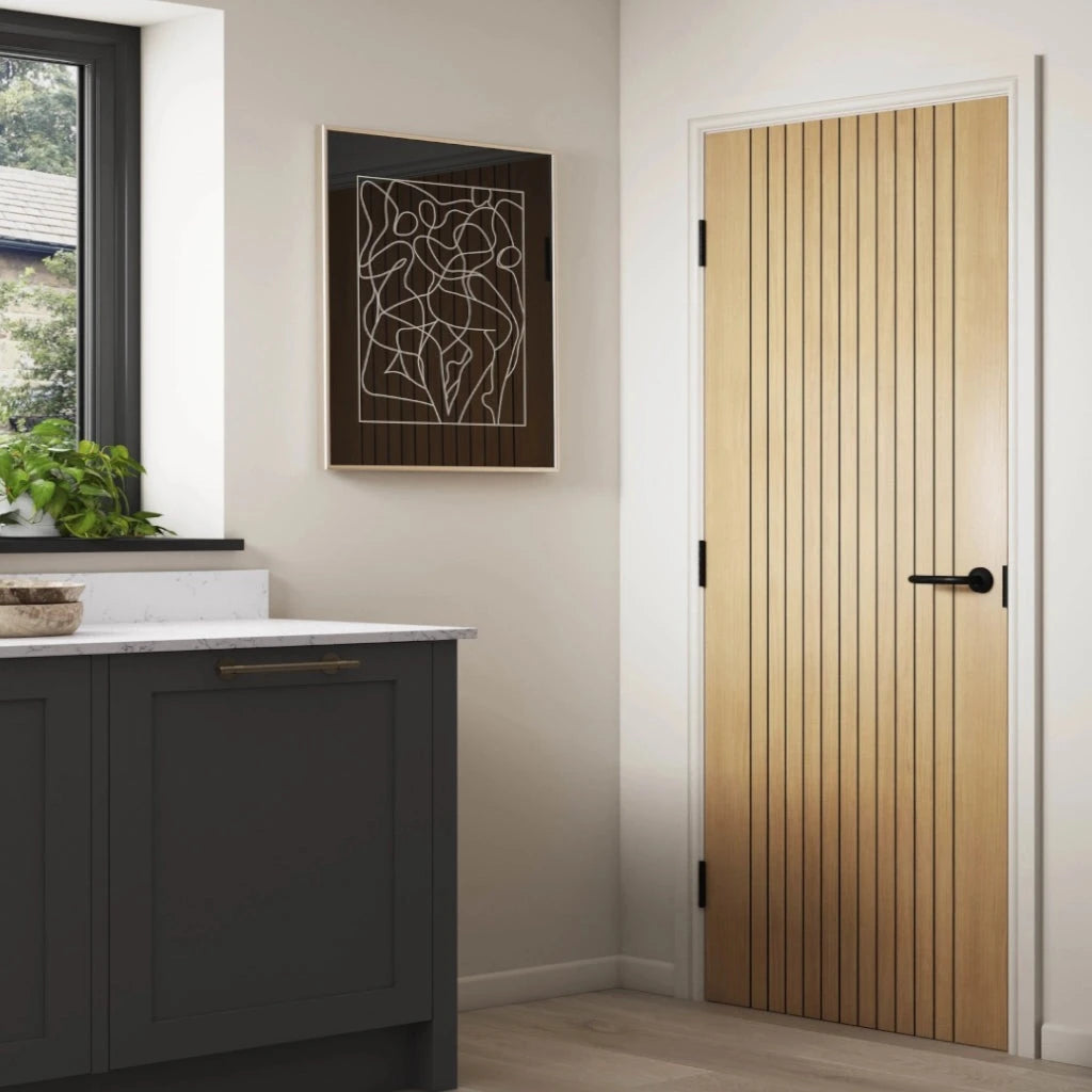 Aria Oak Fluted Internal Door – Emerald Doors