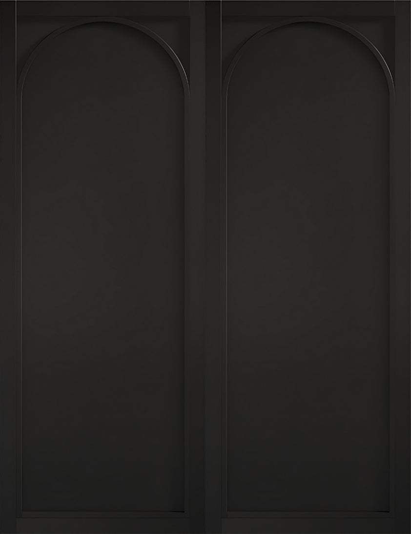 Melrose Black Arched Internal Door Pair – Emerald Doors