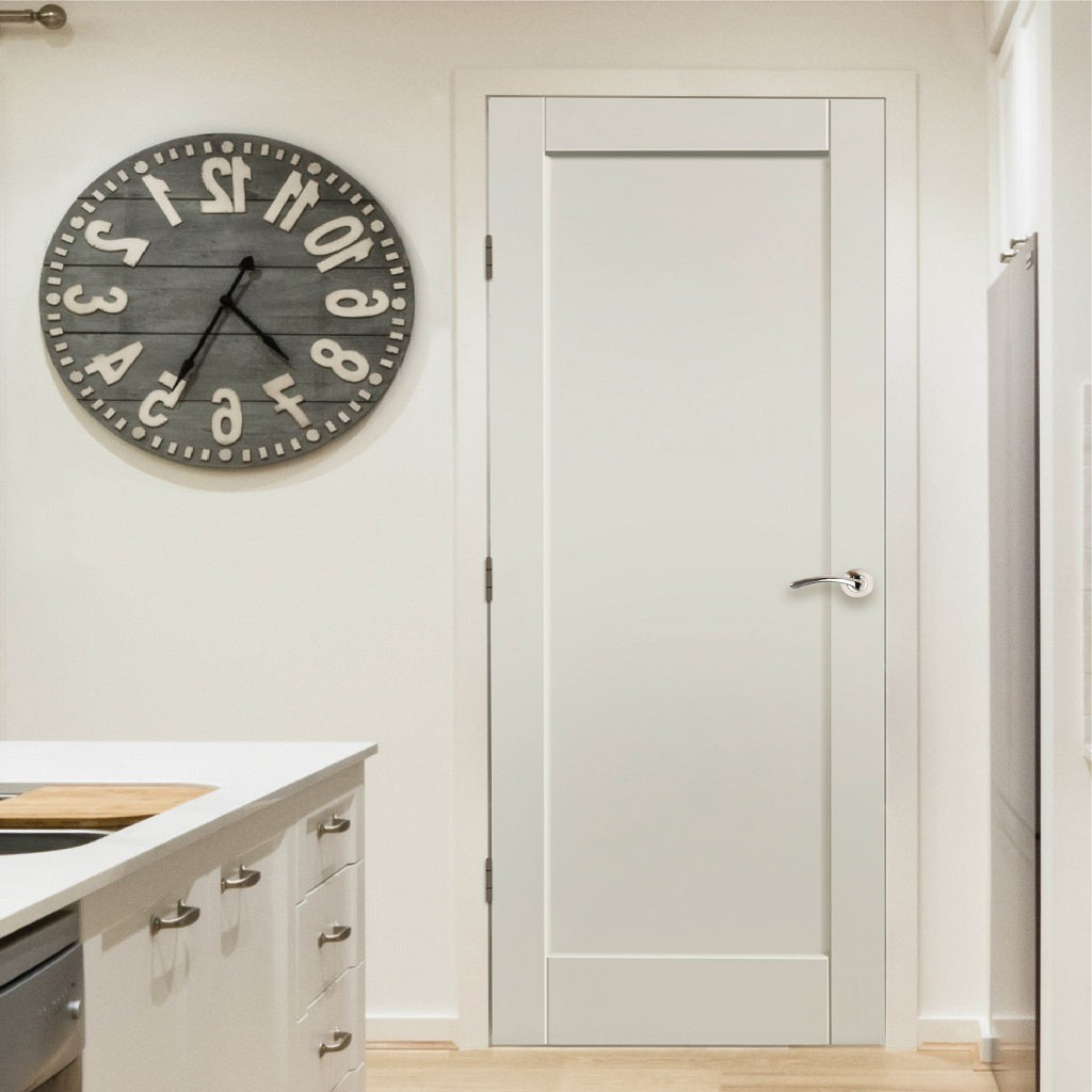 Buy Antigua 1 Panel White Primed | Emerald Doors