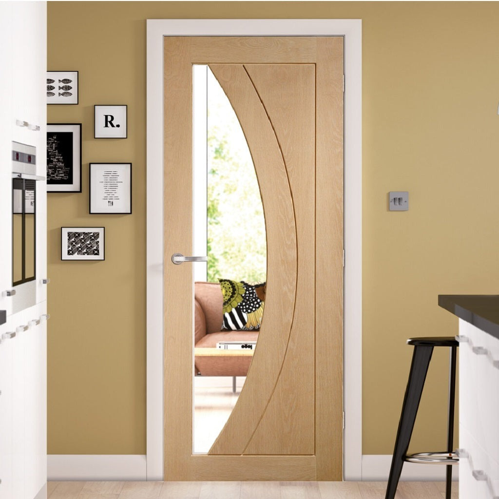 Buy Salerno Oak Glazed Internal | Emerald Doors