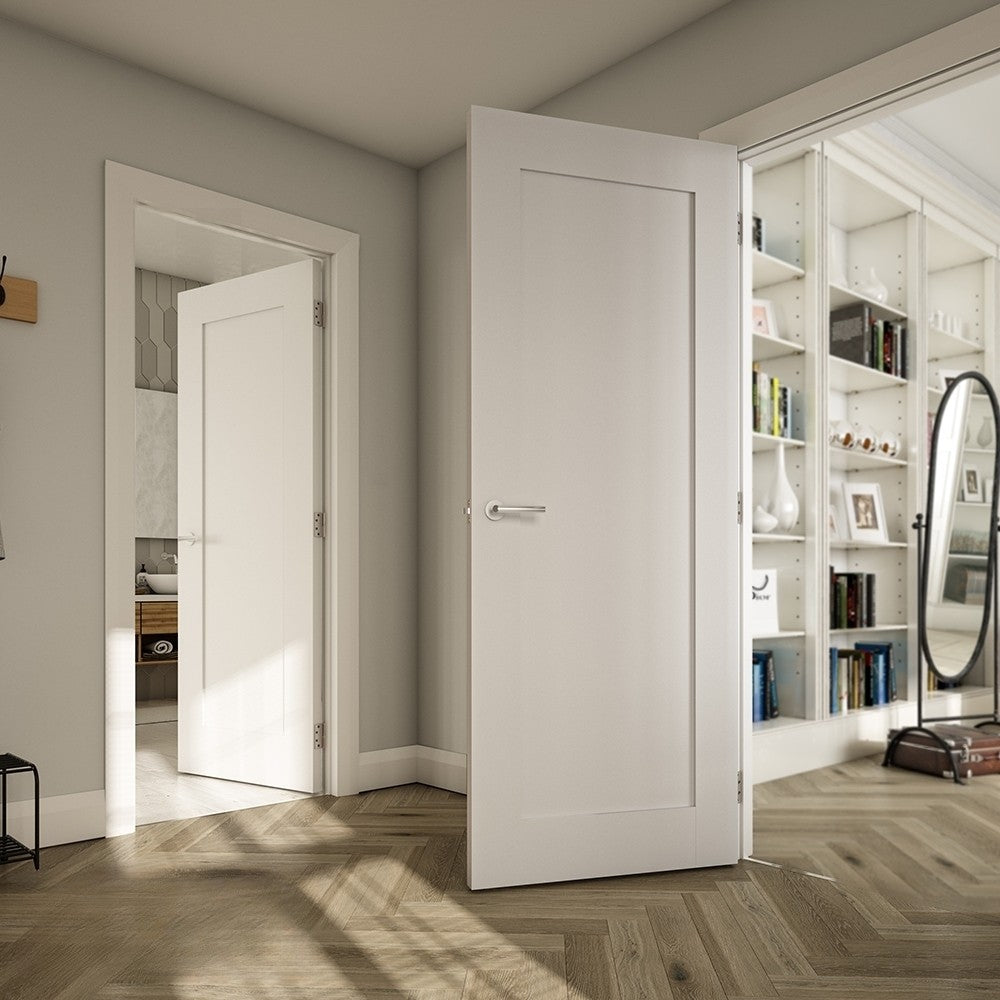 Denver White Primed Internal Door | Denver White Door | Emerald Doors