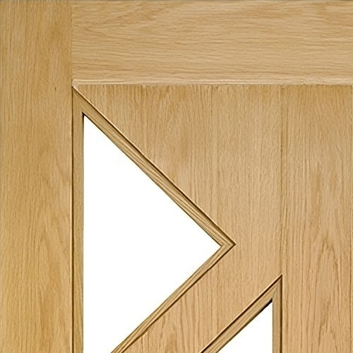 Buy Ely Internal Door with Clear Glass Fully Finished | Emerald Doors