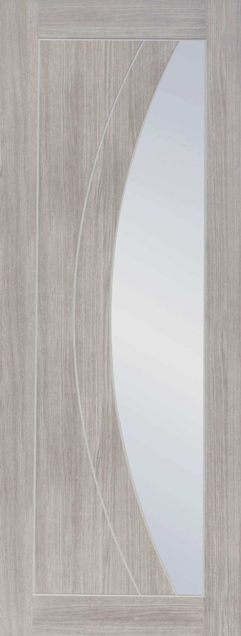White Grey Laminate Salerno Clear Glass Door | Salerno White Grey ...