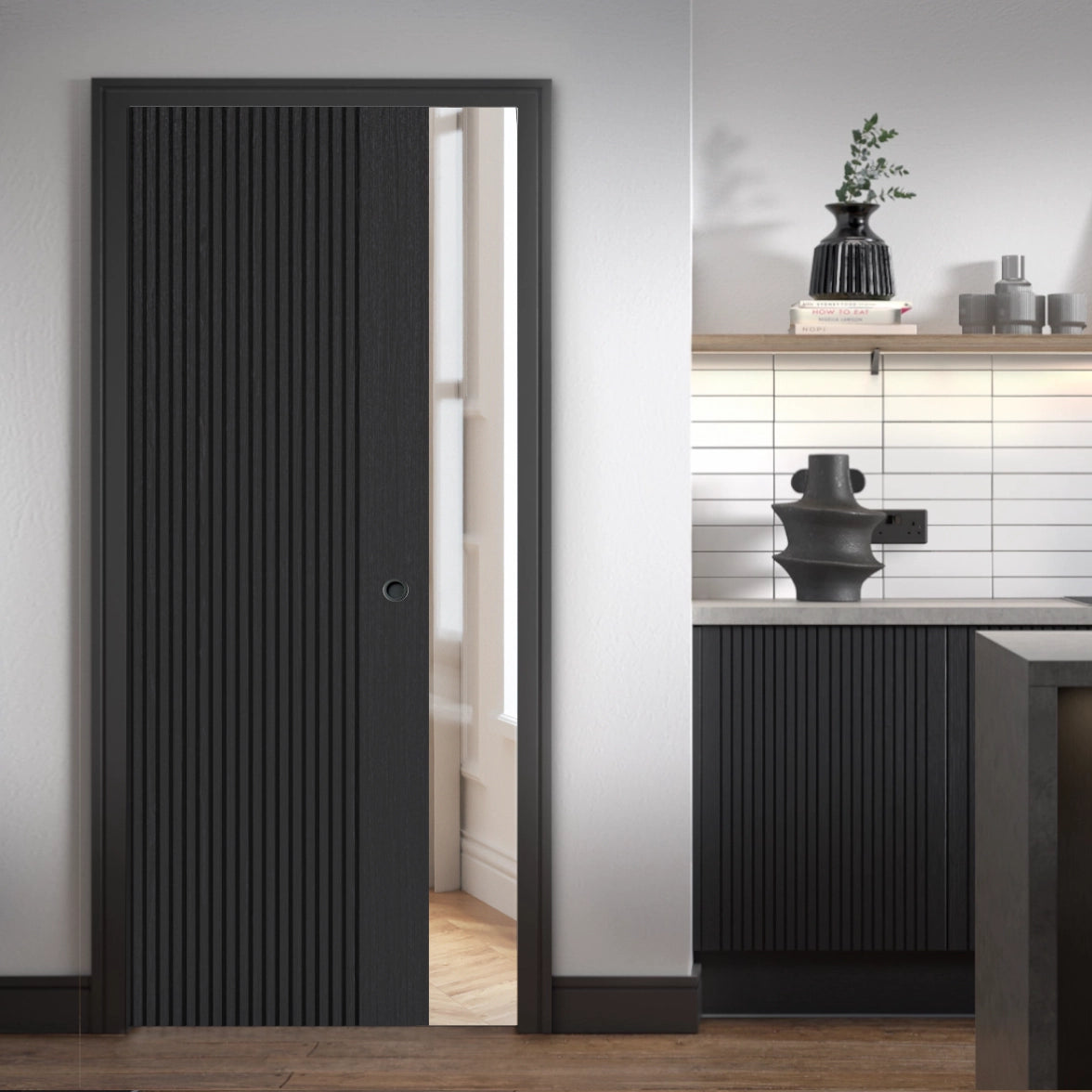 Ash Grey Melbourne Pocket Door Set – Emerald Doors