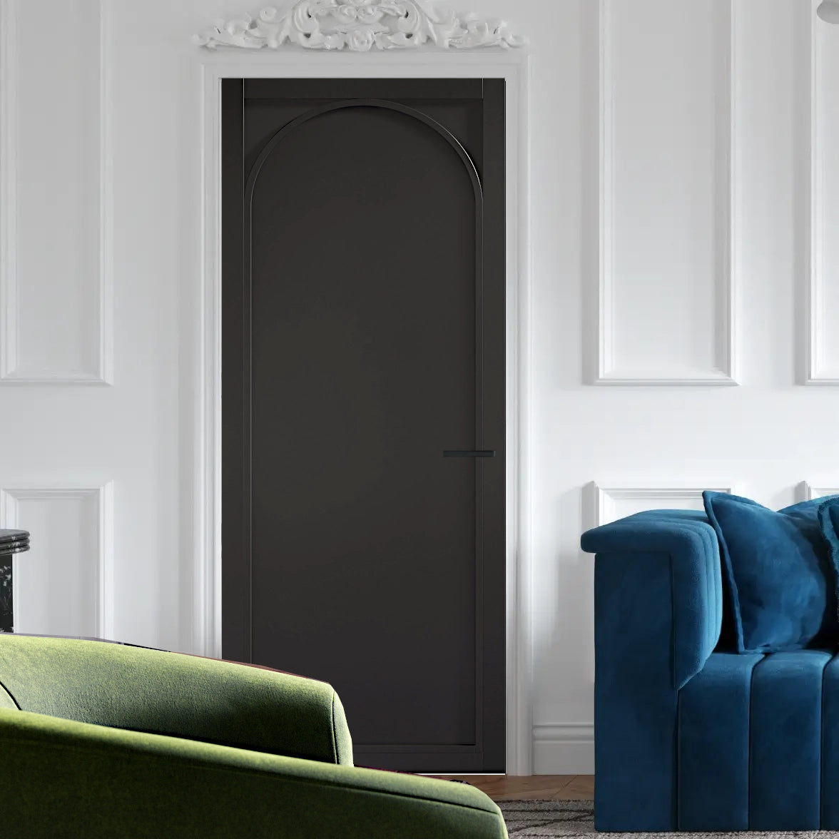Melrose Black Arched Internal Door – Emerald Doors