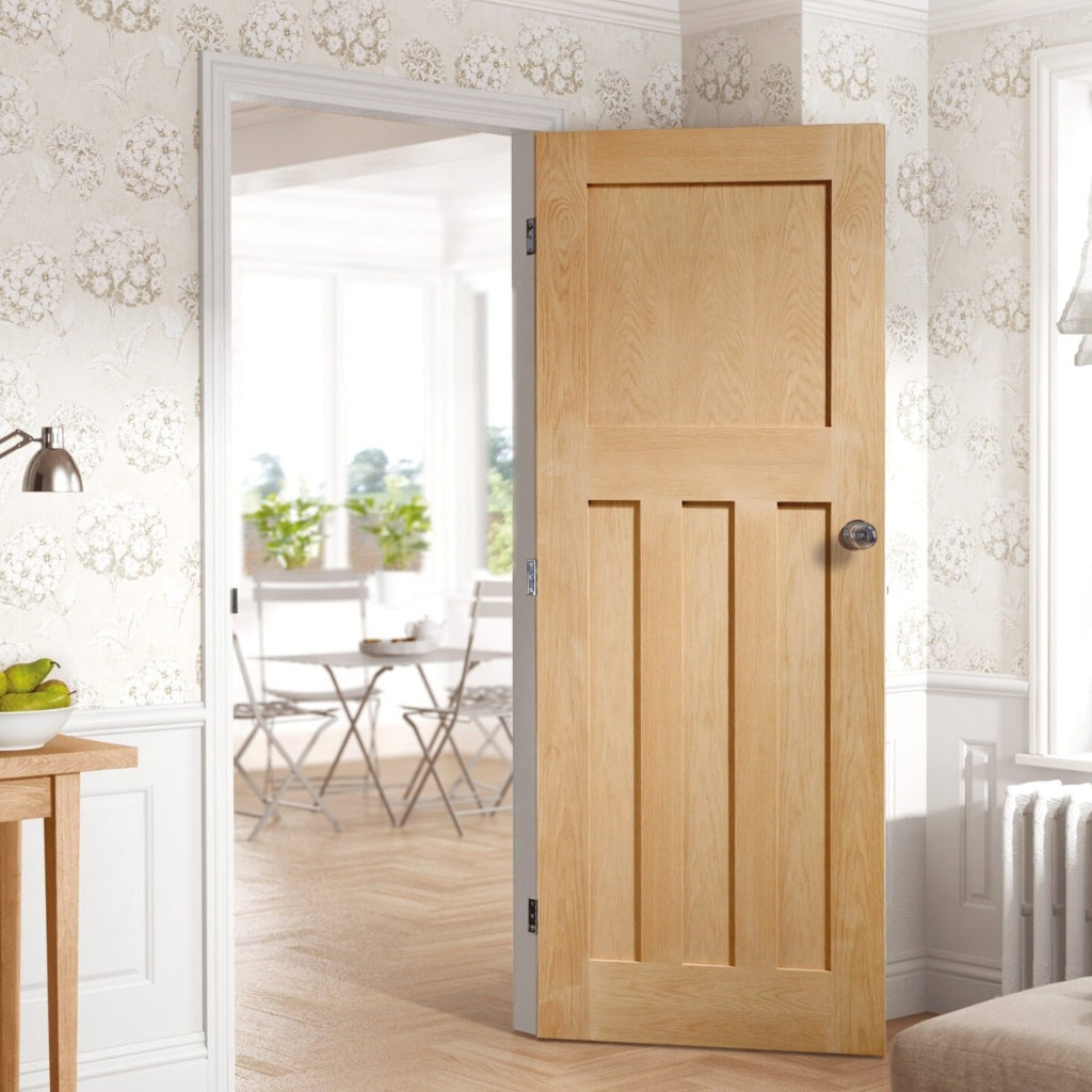 Buy Oak DX Flat Panel Internal Door | Emerald Doors