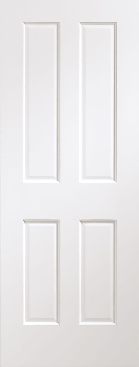 Buy Victorian White 4 Panel Fire Door Fully Finished | Emerald Doors