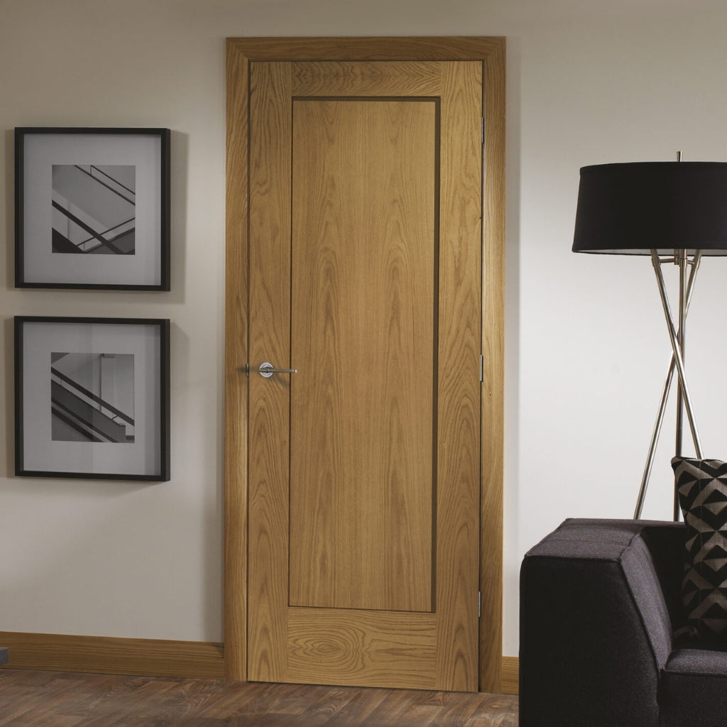 Buy Oak Shaker Pattern 10 Fire Door | Emerald Doors
