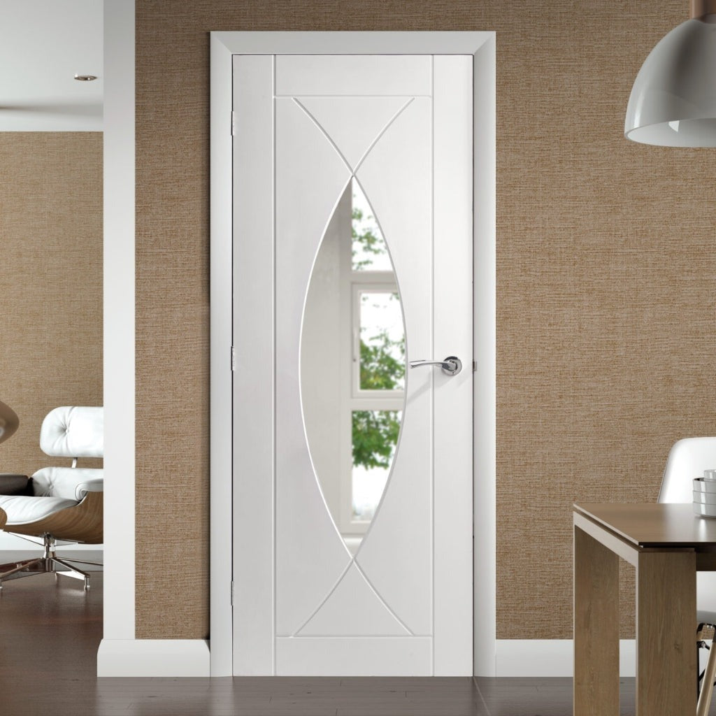 Buy Pesaro White Glazed Internal | Emerald Doors
