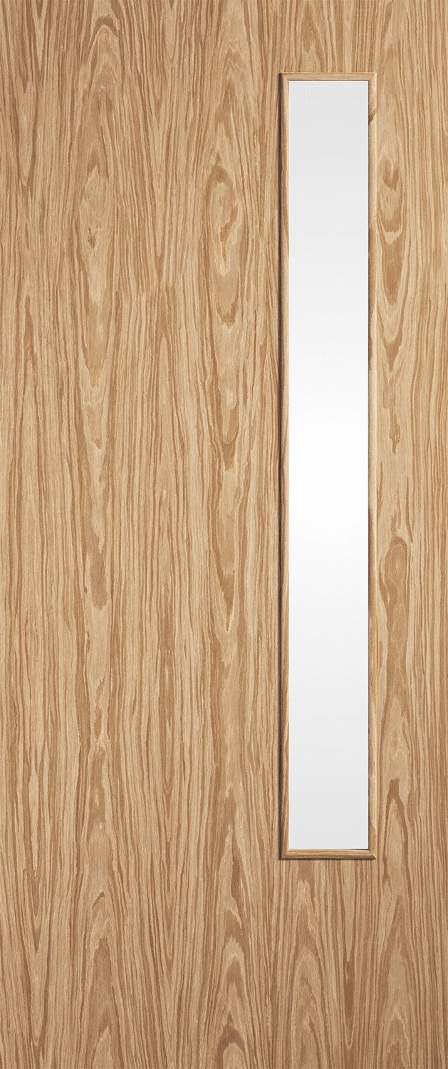 Flush Oak 20G Fire Rated Door FD30 Fully Finished – Emerald Doors