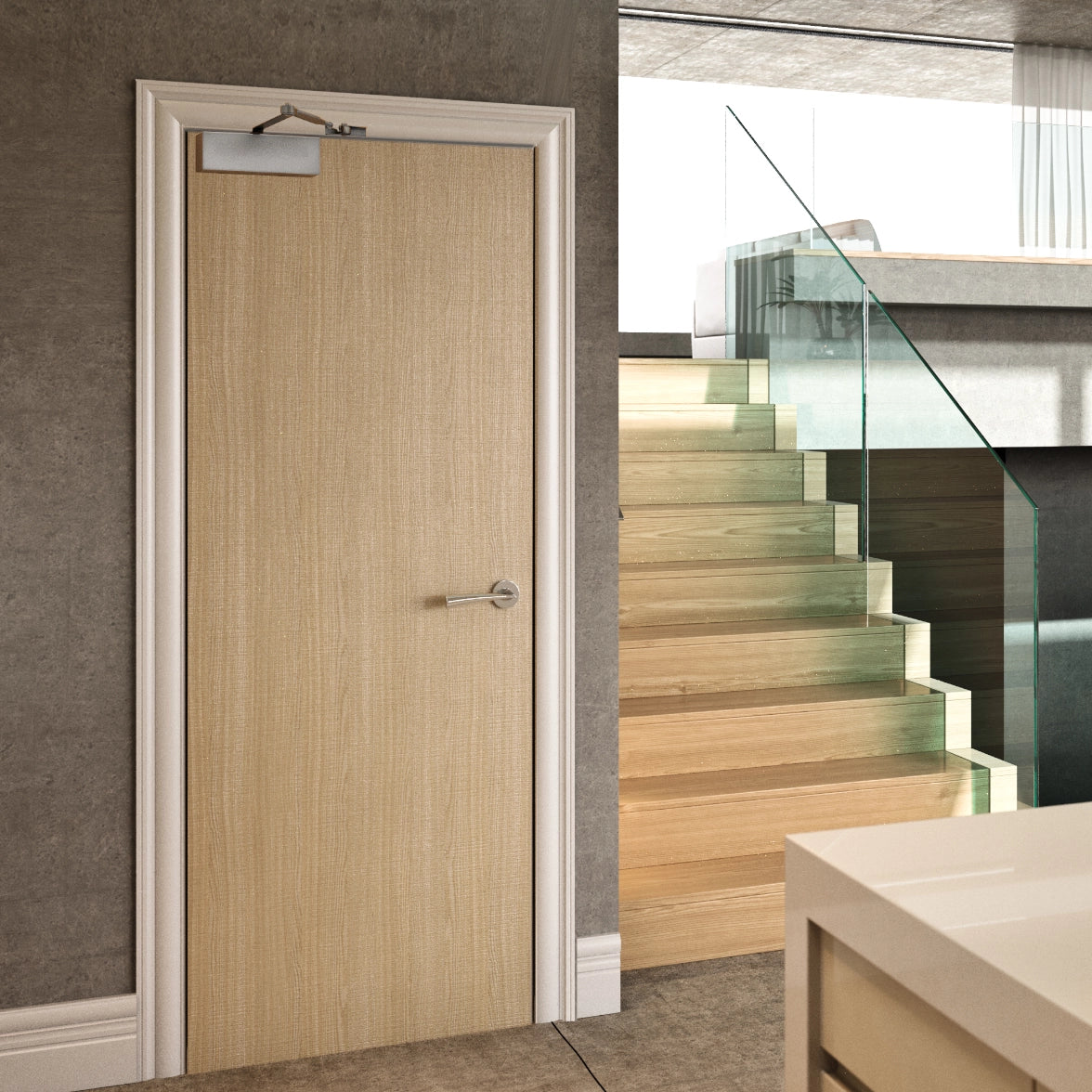 Buy Ash Flush Fire Door FD30 | Emerald Doors