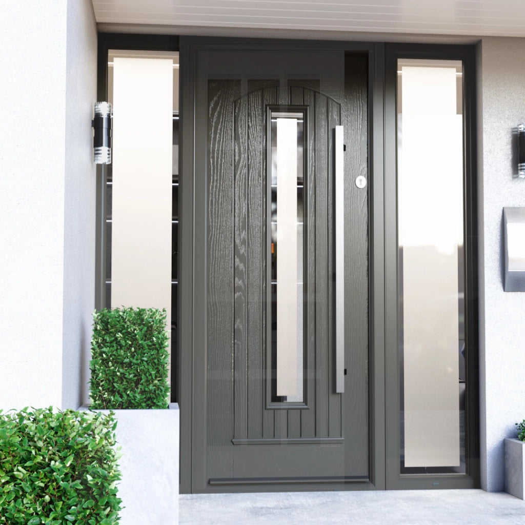 Quartz Grey Seville Custom Made External Door – Emerald Doors