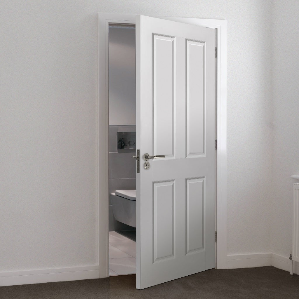 Buy Moulded Flush Canterbury Smooth Fire Door | Emerald Doors