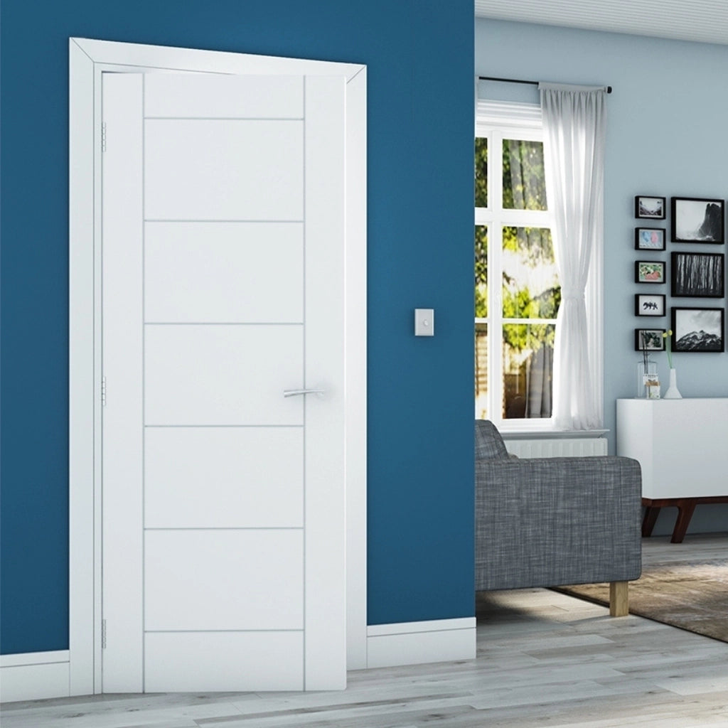 Seville White Fire Door FD60 – Emerald Doors