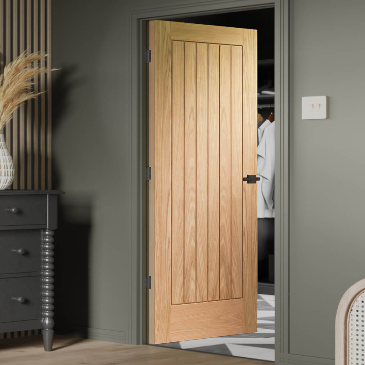 Suffolk Essential Oak Fire Door Fully Finished – Emerald Doors