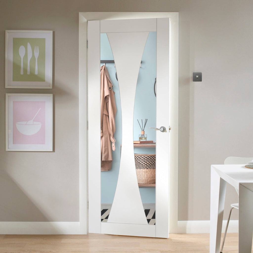 Buy Verona Glazed White Internal Door | Emerald Doors