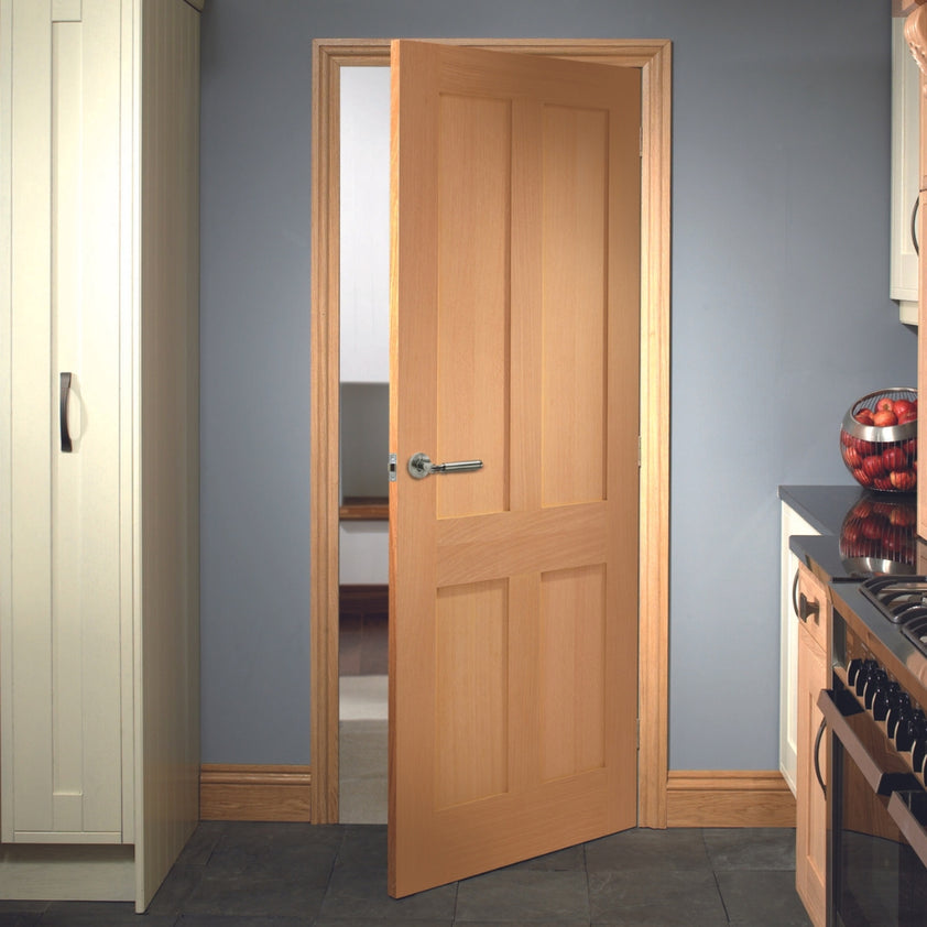 Buy Victorian Shaker 4 Panel Fire Door | Emerald Doors