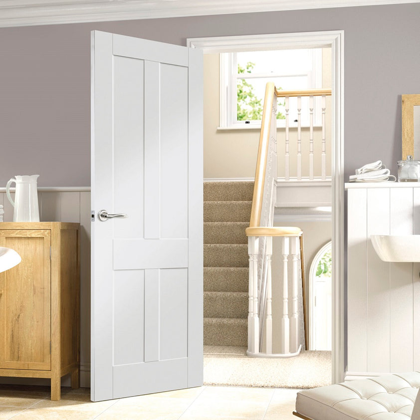 Buy Victorian White 4 Panel Shaker FD30 | Emerald Doors