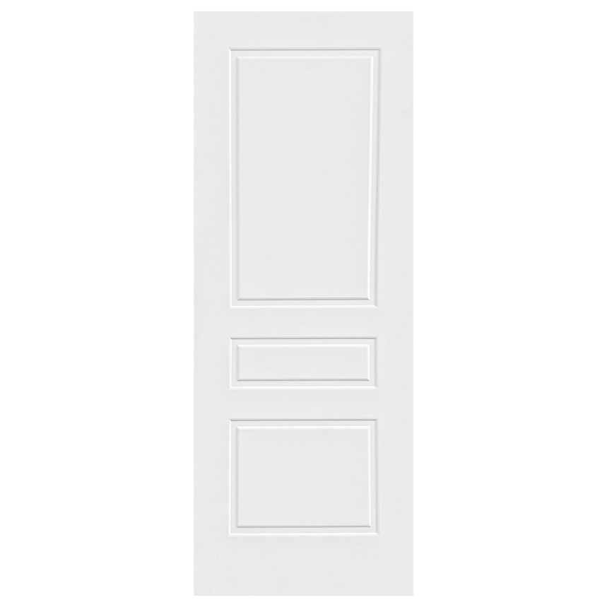 White Laminate 3 Panel Internal Door Pair – Emerald Doors