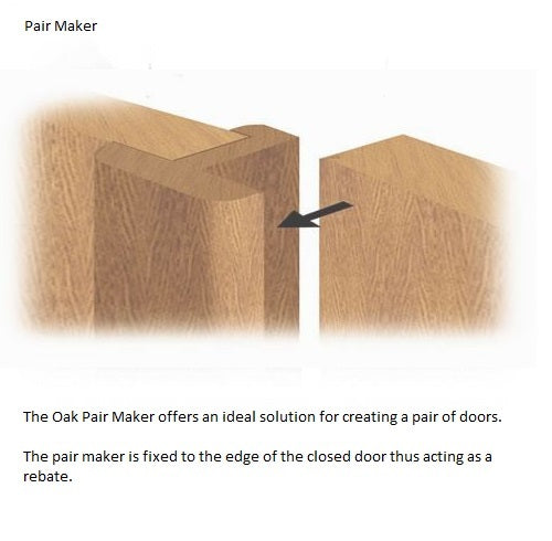 Mexicano Oak Clear Glazed Fully Finished Door Pair – Emerald Doors