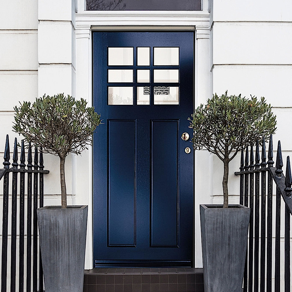Solid Hardwood 9 Light External Door | Solid Hardwood Glazed Bespoke ...
