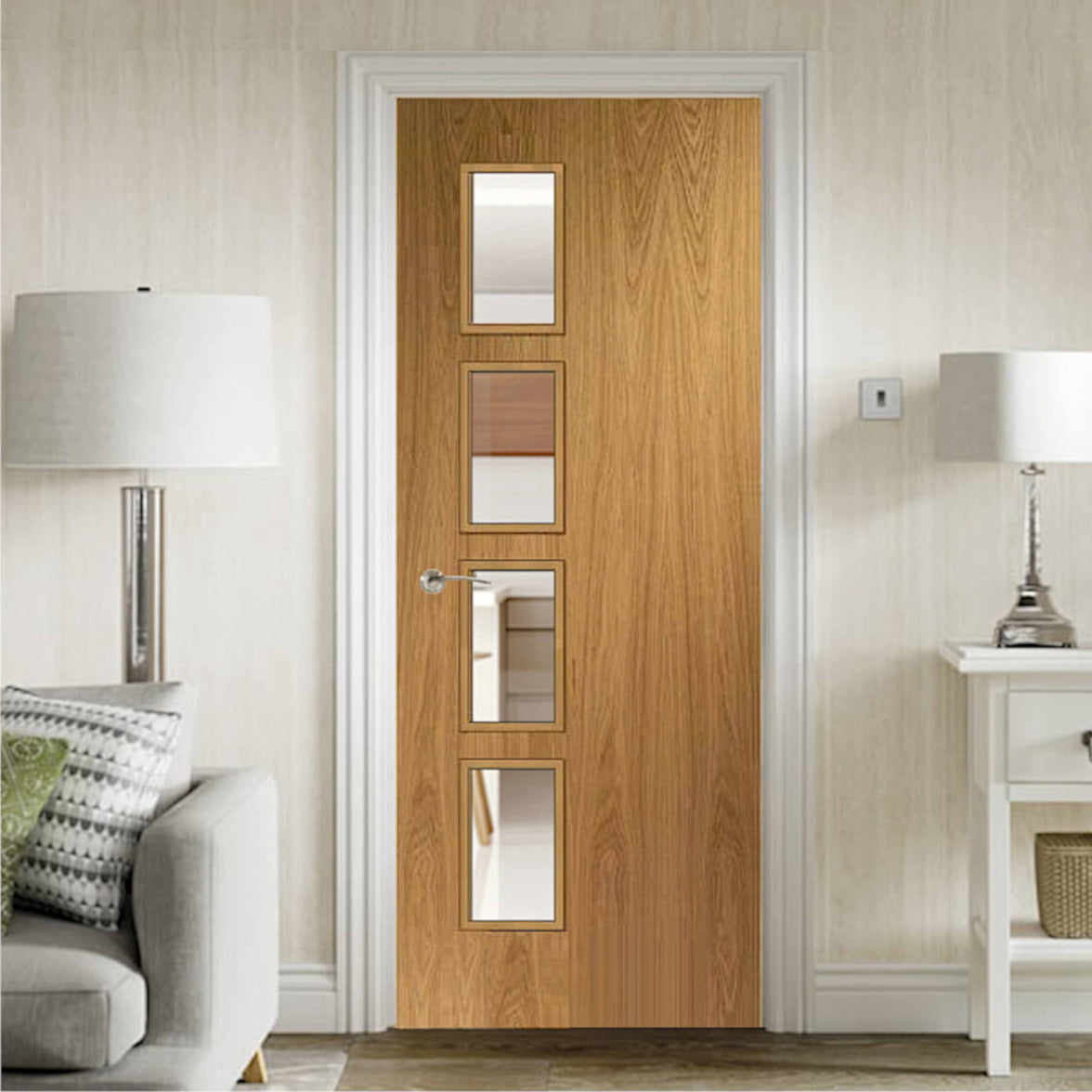 Buy Bespoke Oak Fire Door Model HBO1 | Emerald Doors