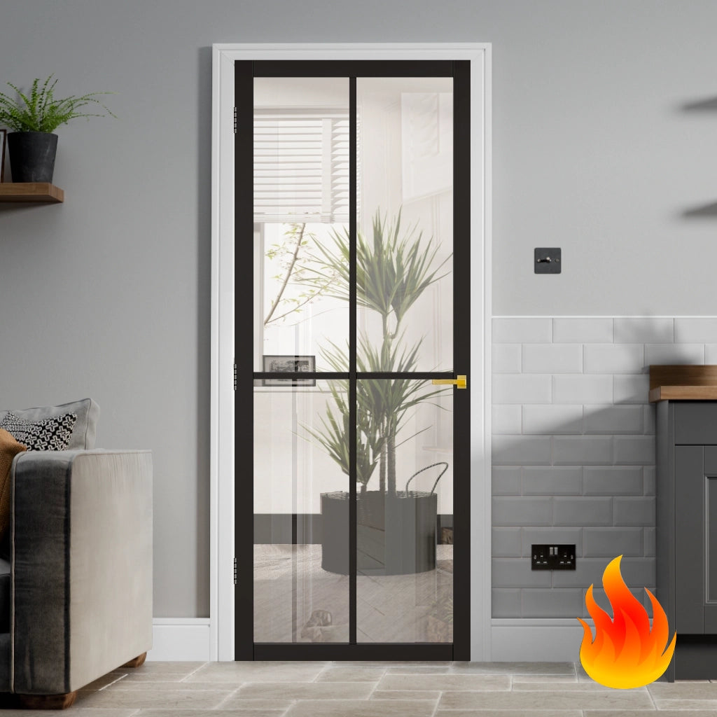 Industrial Style Fire Doors | Industrial Cross Style Fire Door ...