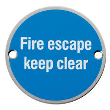 Buy Fire Escape Door Sign | Emerald Doors