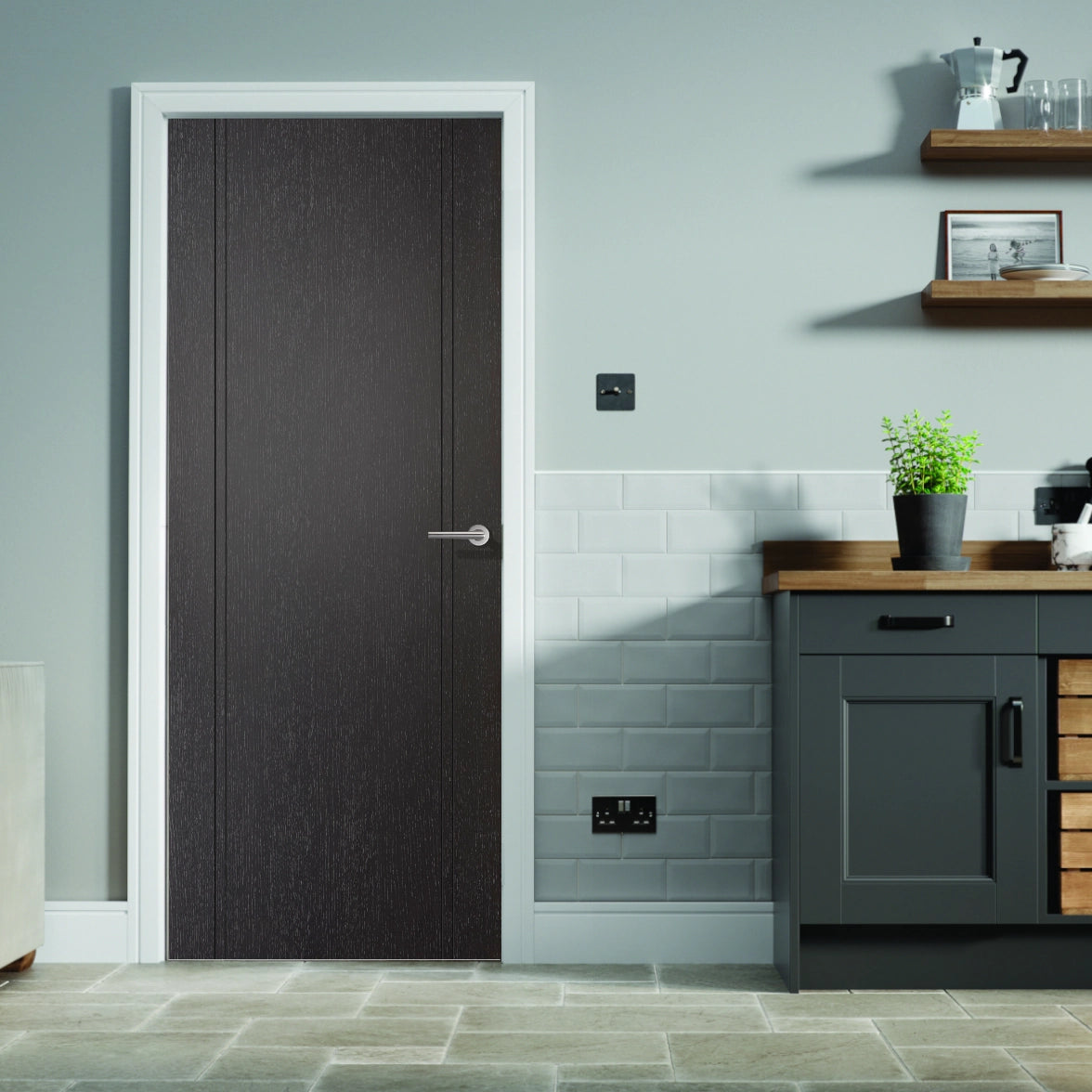 Monaco Black Laminate Internal Door – Emerald Doors