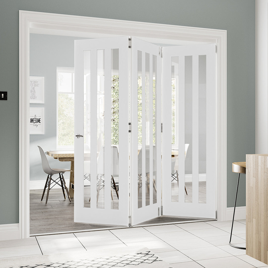 White folding doors | Get White Internal Bifold Doors – Emerald Doors