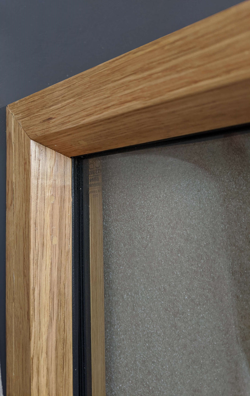 Buy Dark Grey Laminate Glazed Bespoke Fire Door FD60 | Emerald Doors