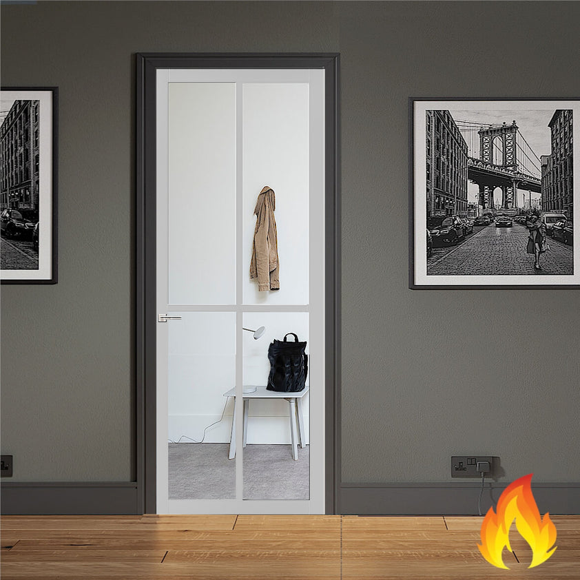 Industrial Style Fire Doors | Industrial Cross Style Fire Door ...