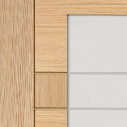 Buy Interior Door Oak Latina Glazed | Emerald Doors