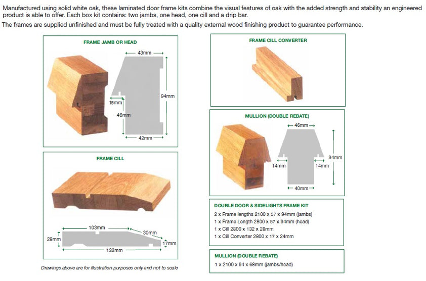 Buy Oak Grand Entrance 3 Door Frame | Emerald Doors