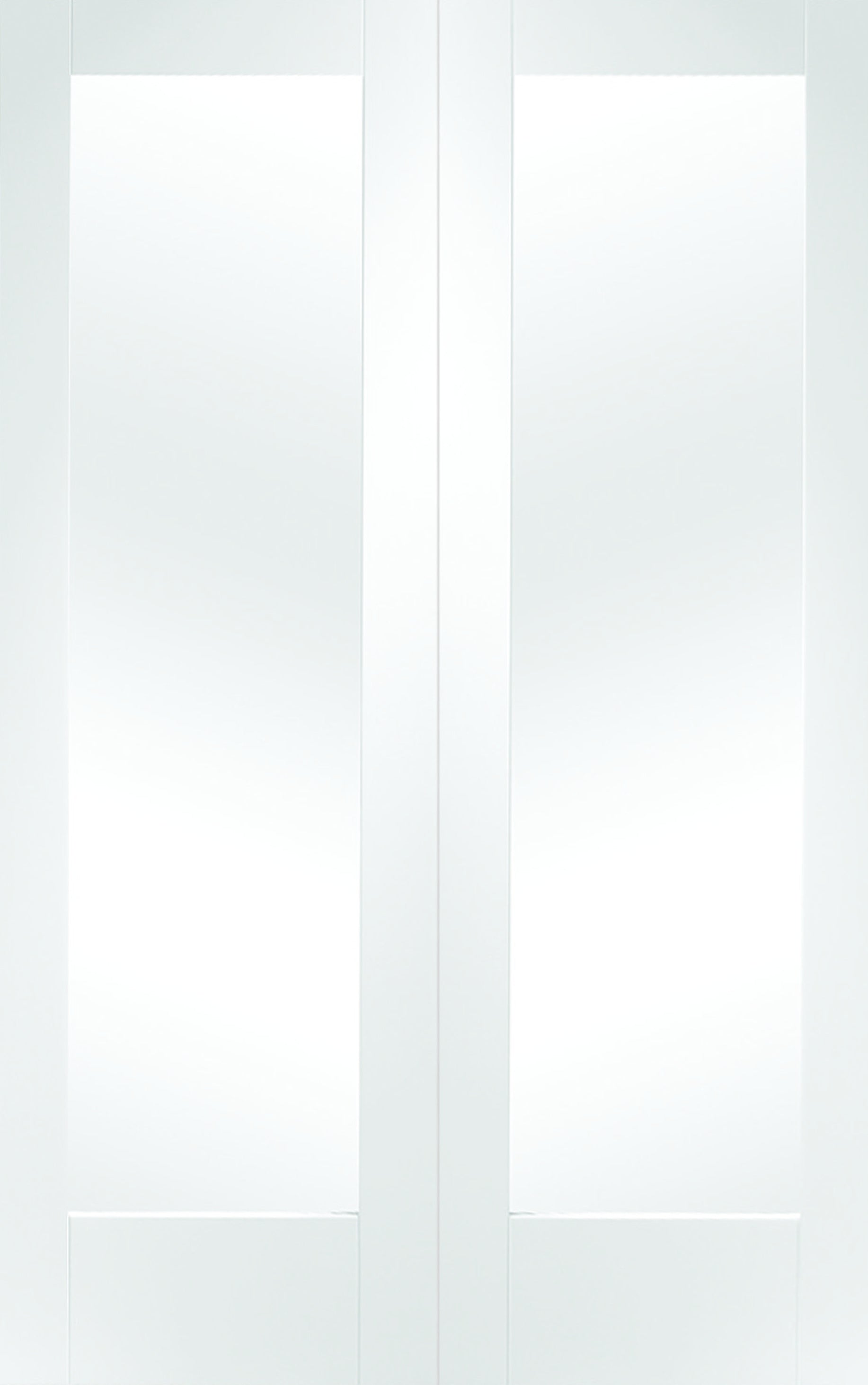 Buy White Pattern 10 Custom Made Doors with Clear Glass | Emerald Doors
