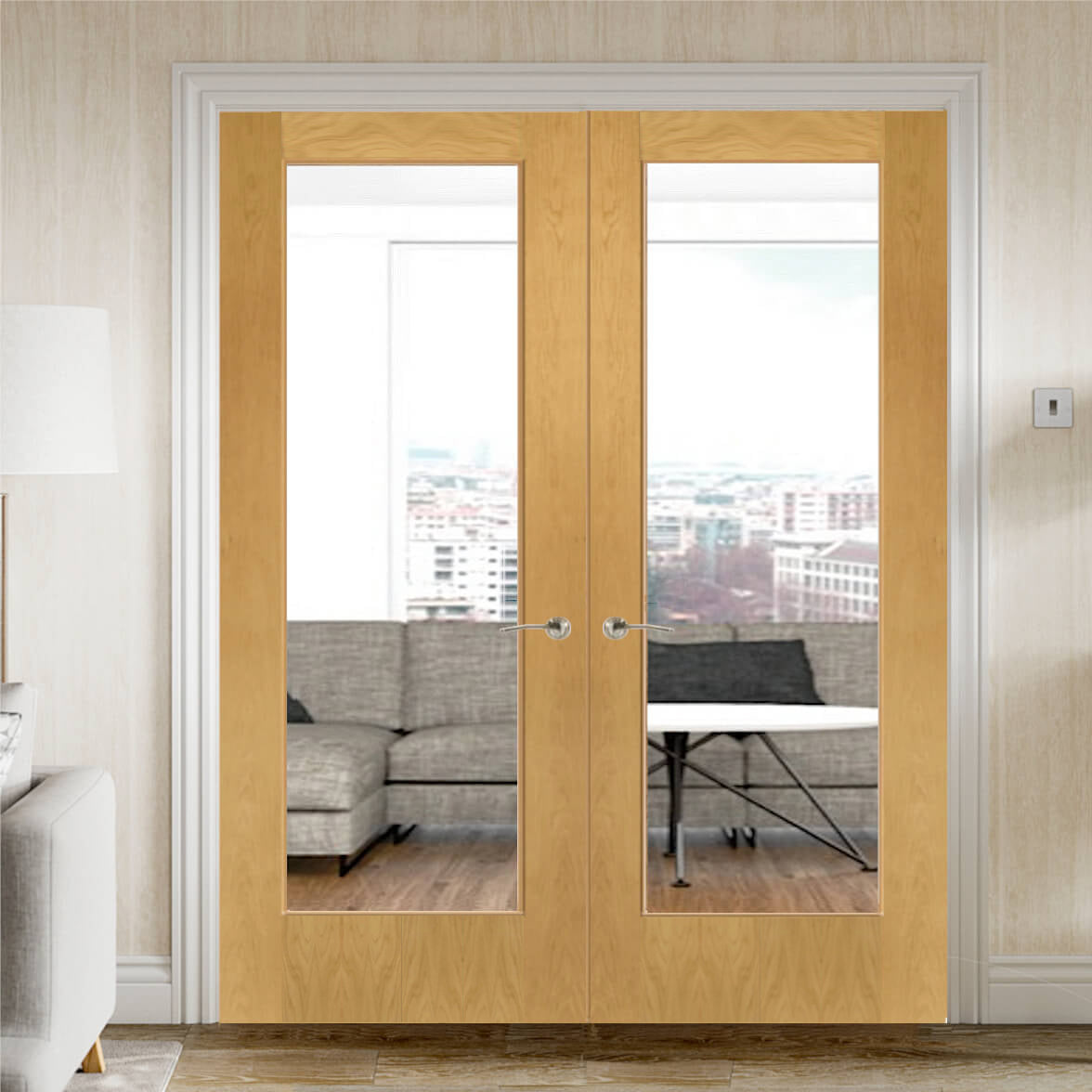 Buy Custom Made 1L Fire Door Pair From Emerald Doors | Emerald Doors