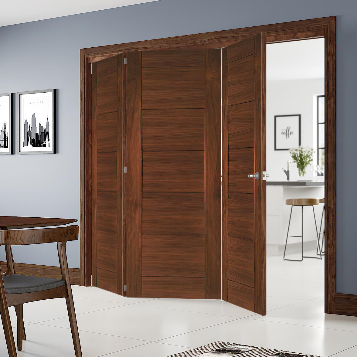 Seville Walnut Door Room Divider ! Saville Walnut Room Divider ...