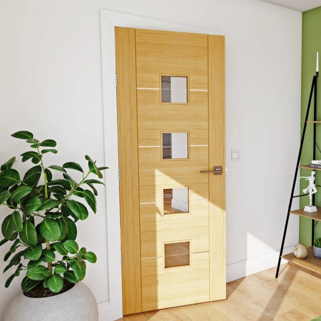 Valencia Oak Glazed Internal Door – Emerald Doors